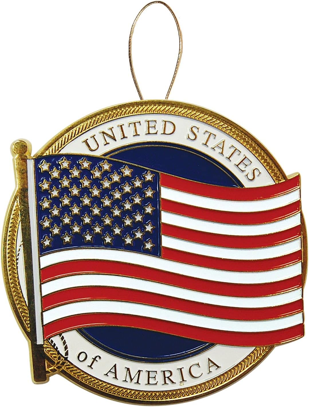 Amazon.com: American Flag Heroes Series Holiday Ornament - Officially ...