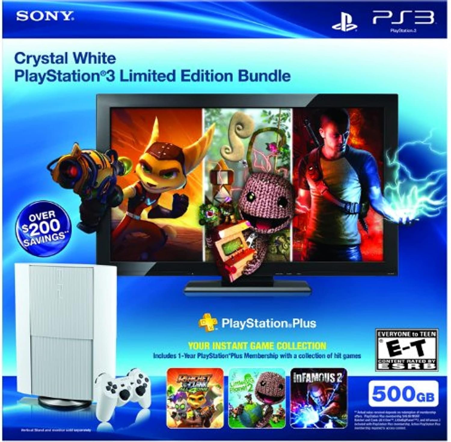 Amazon.com: PlayStation 3 500GB Hardware Bundle - White with ...
