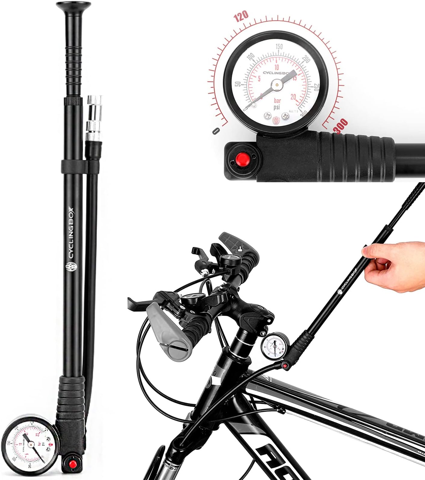 DNM High Pressure 300 PSI(20 BAR) Max Front Fork & Rear Shock ...