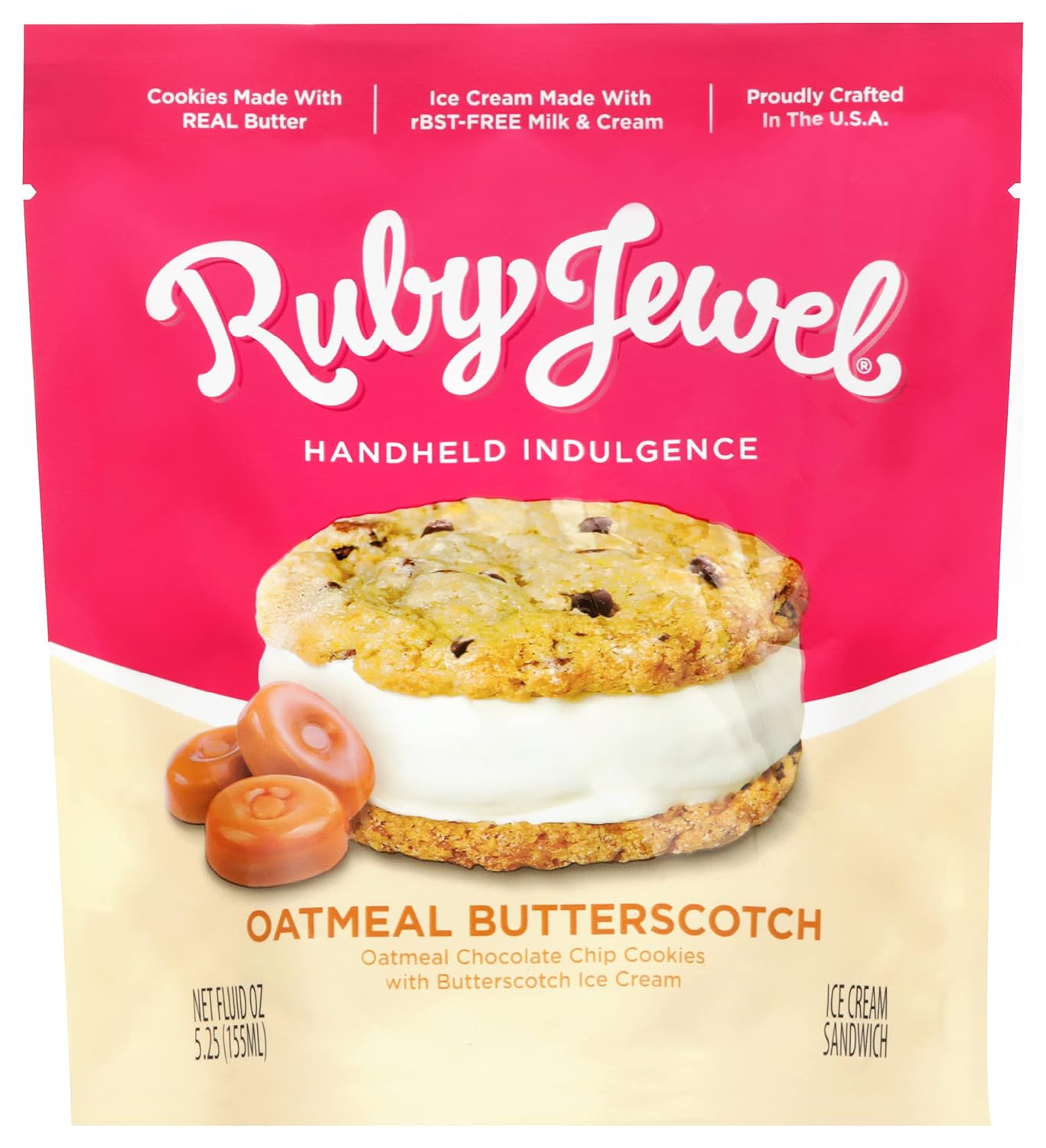 Amazon.com: Ruby Jewel, Ice Cream Sandwich, Oatmeal And Butterscotch, 5 ...