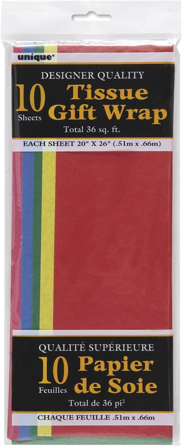 Assorted Color Tissue Paper Sheets, 10ct : Amazon.ca: Home