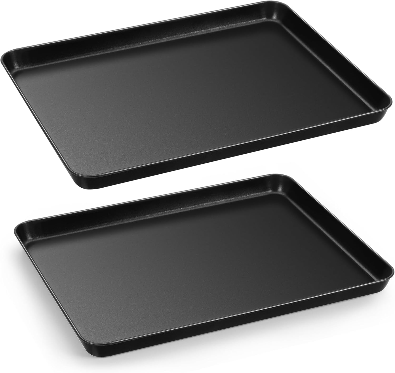 Herogo Non Stick Baking Trays for Oven, Carbon Steel Oven Tray Set of 2 ...