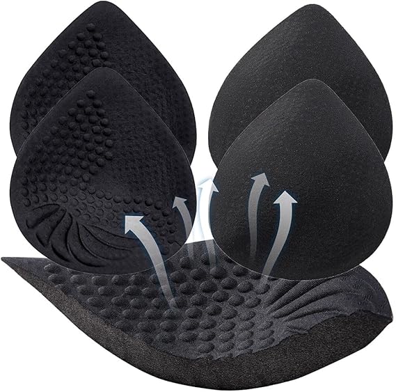 Prettywell Bra Pads Inserts, 2 Pairs Latex Bras Inserts for Sports Bras ...