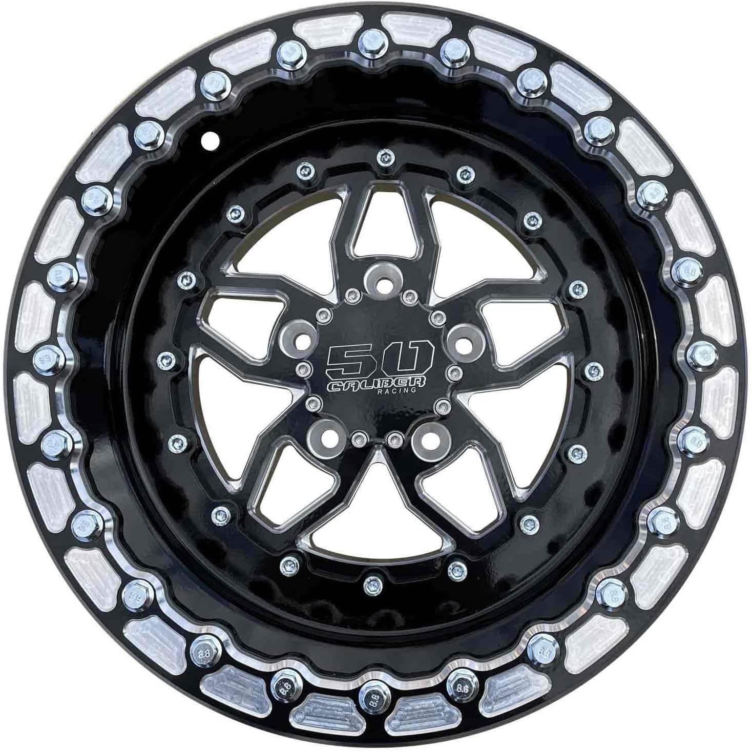 Amazon.com: System 3 SB-7 Beadlock 15x10 Wide UTV Wheel - Machined (5x4 ...