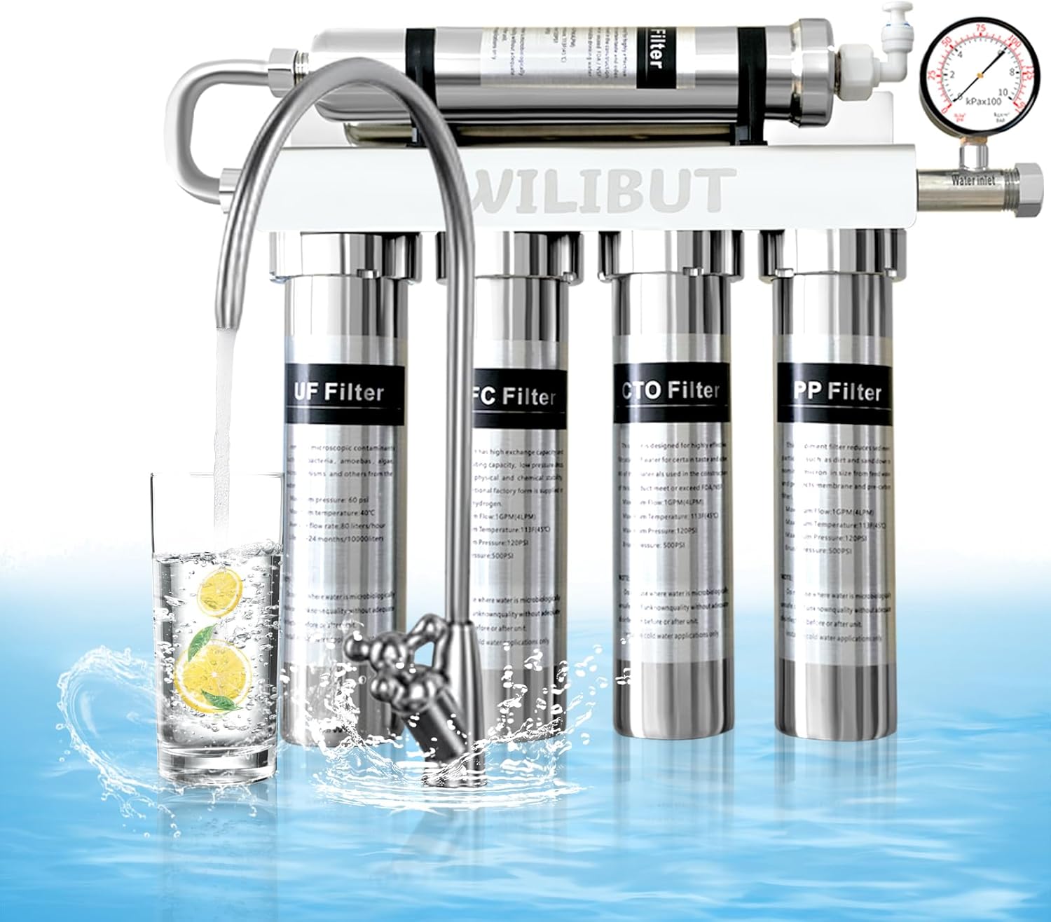 Amazon.com: Water Filtration System, 0.01μm Ultra Filtration Water ...