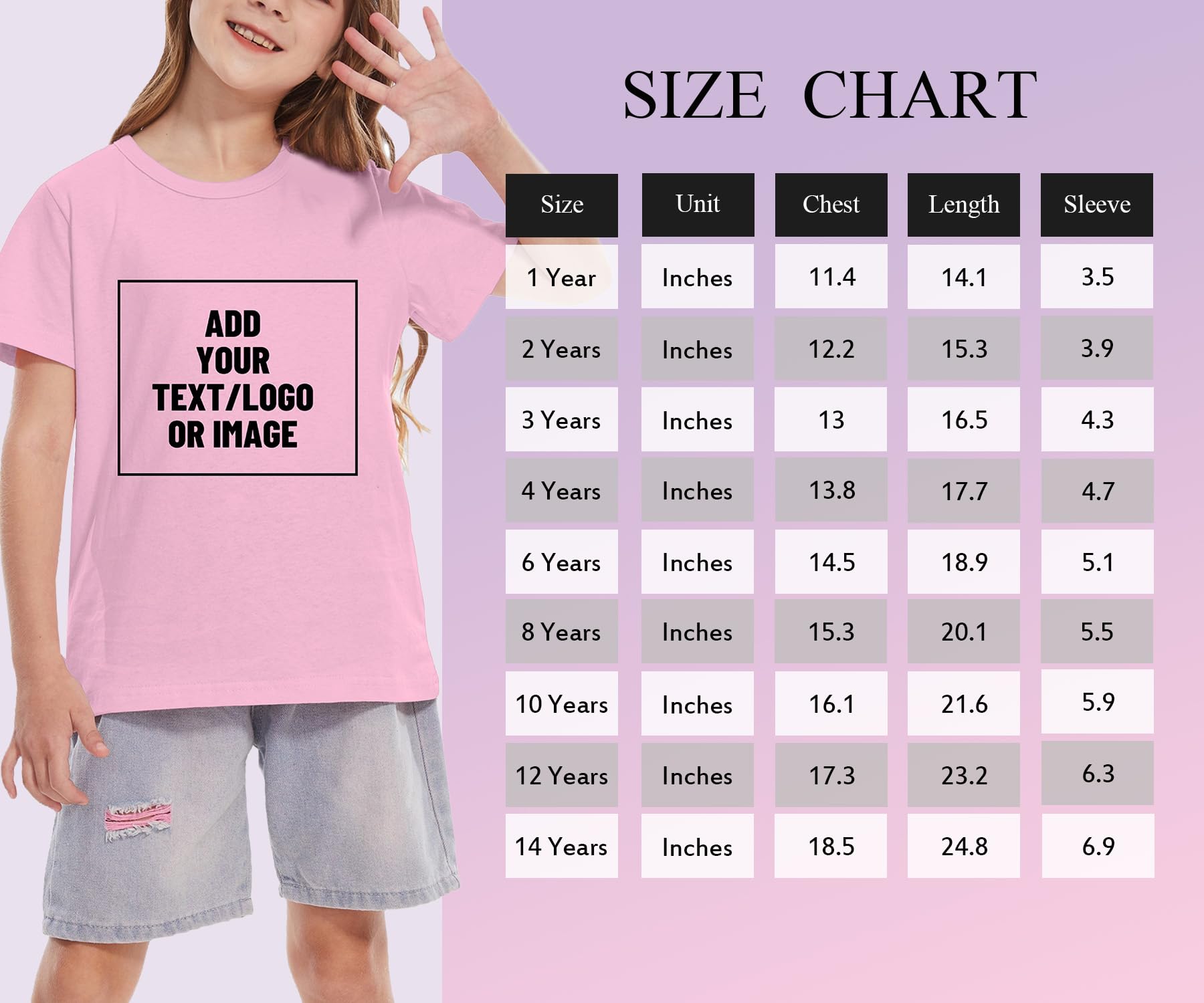 Snapklik.com : Mowbeat Custom T Shirts For Kids Customizable Girls Boys ...