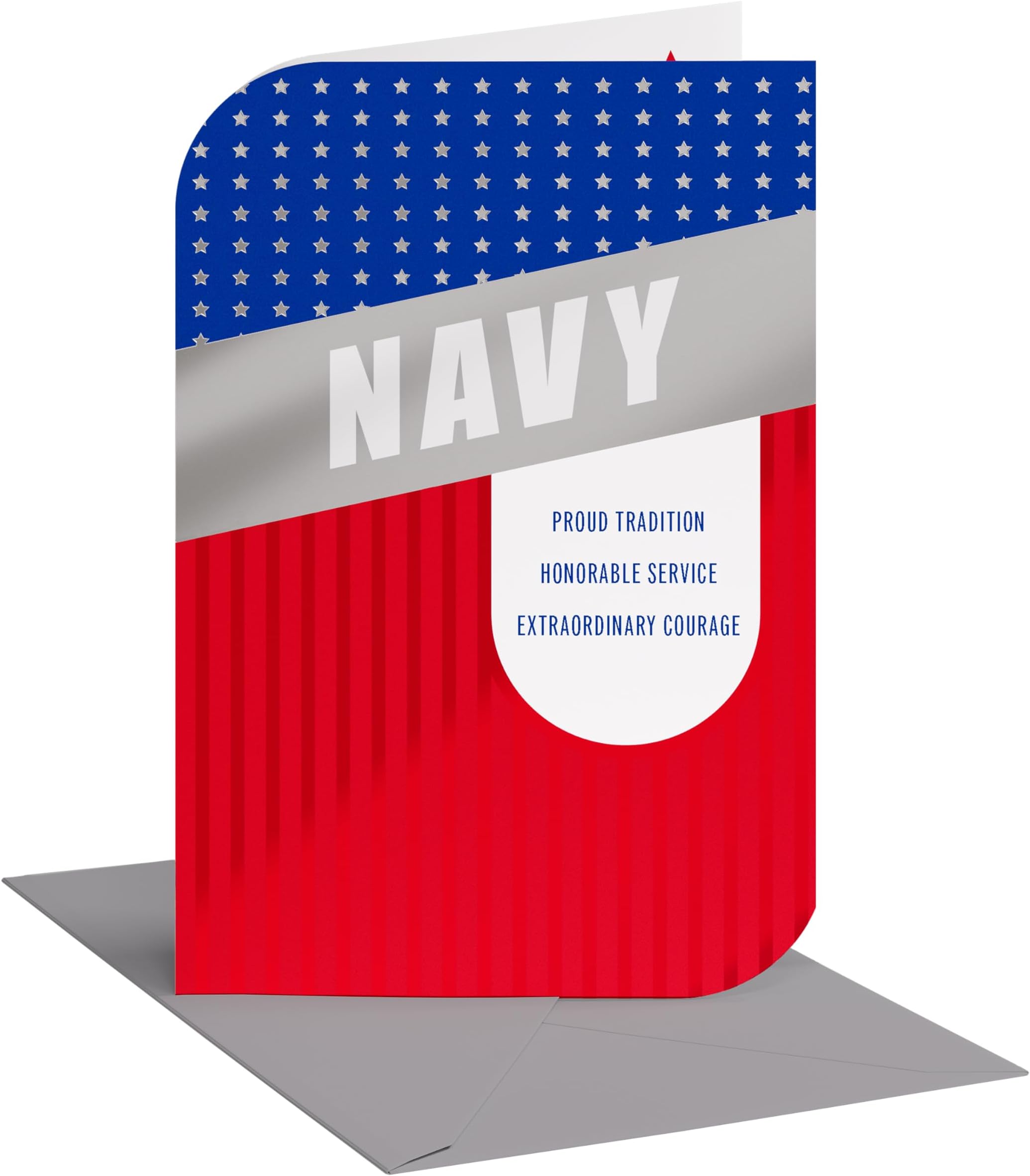 Amazon.com: American Greetings Patriotic Thank You Card for Navy ...