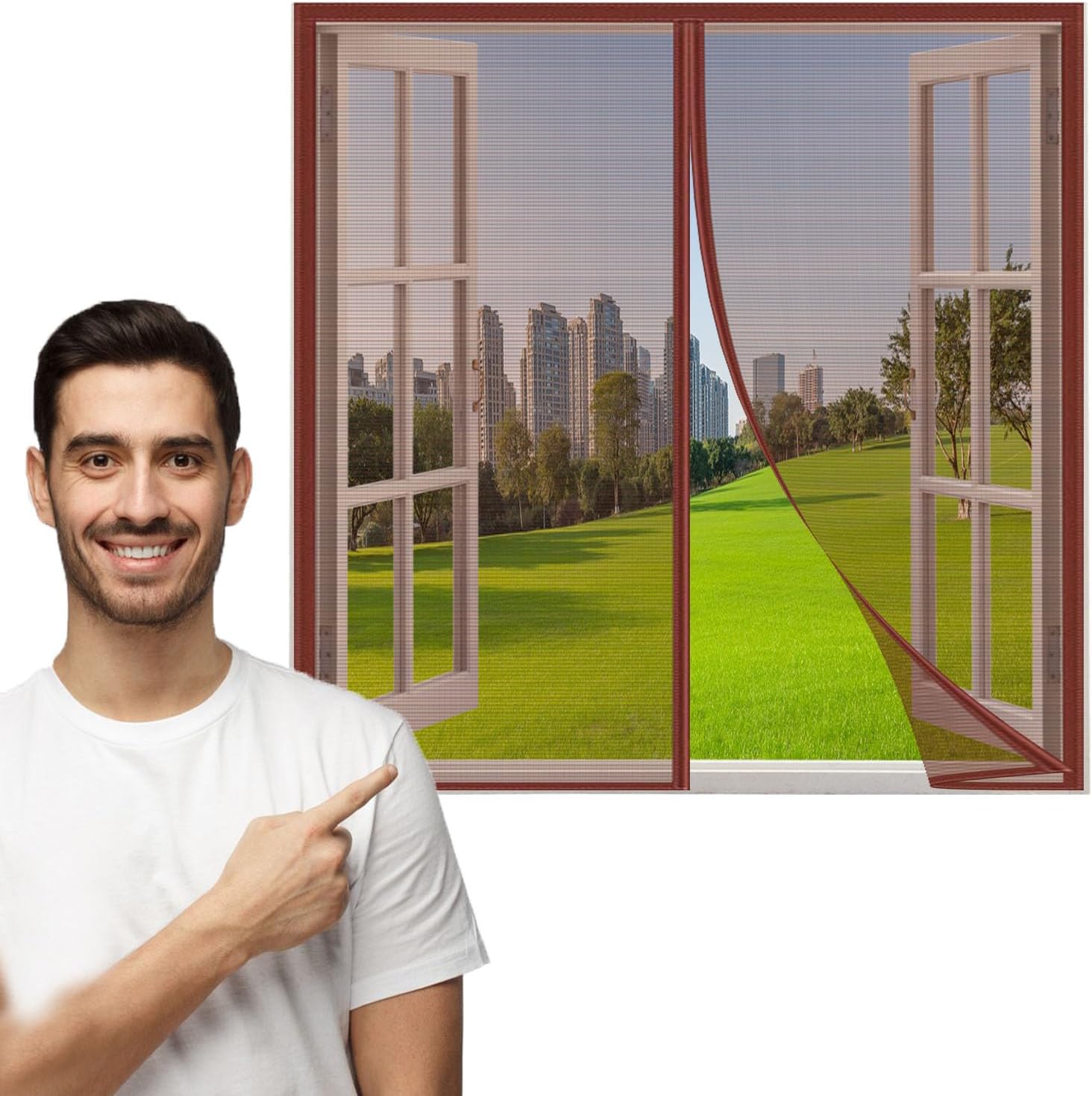 Magnetic Screen Window, Magnetic Insect Door Screen, Anti Mosquito Mesh ...