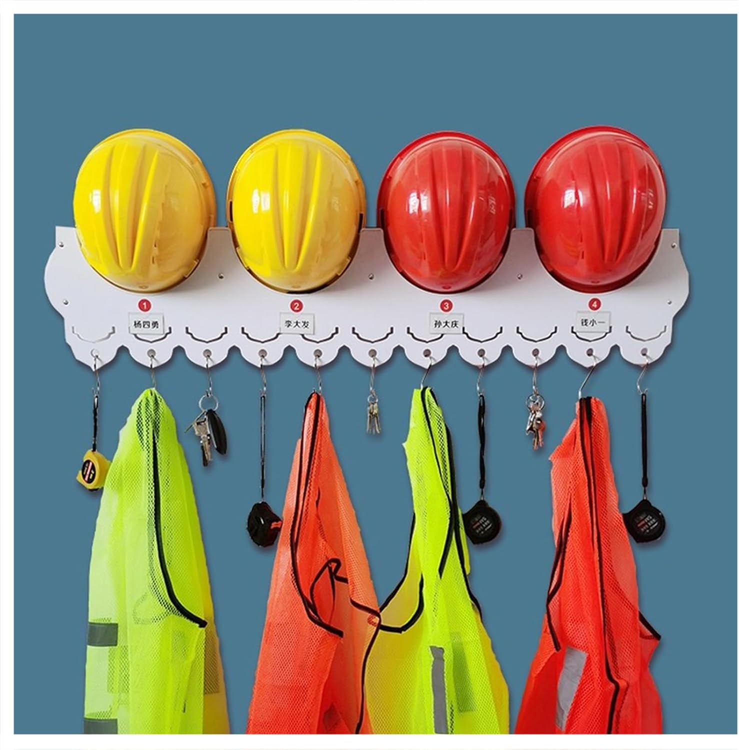 Amazon.com: Hard Hat Holder Helmet Storage Racks, Wall Mounted ...