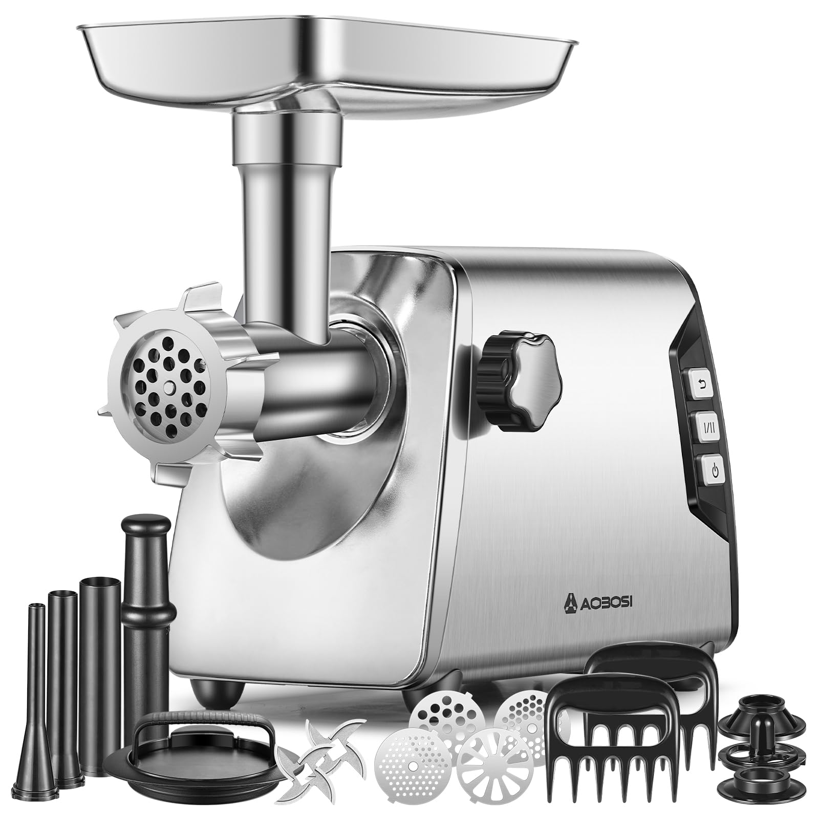Amazon.com: AAOBOSI #12 Meat Grinder, [3000W] 3 Speed Meat Grinder ...