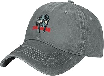 Amazon.com: Mf Doom Hat Cap Distressed Denim Vintage Washed Trucker Hat ...