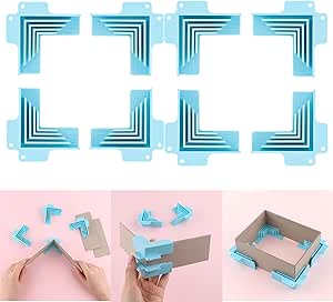 Amazon.com: Briartw 8pcs Corner Guides for Chipboard Boxes,L-Shape ...