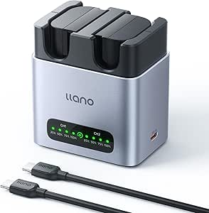 Amazon.com: llano 2-Pack LP-E6NH Batteries and Dual-Slot USB C Charger, 20W Fast Charging, Smart ...