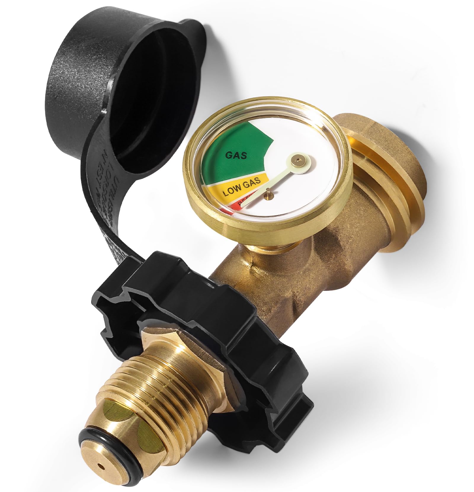 Amazon.com : 100 lb Propane Tank Adapter with Gauge, Universal Fit POL ...