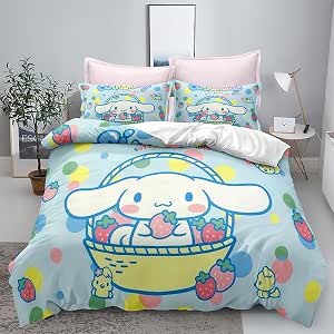 Amazon.com: XYRXARIC 3PCS Cinnamoroll Bedding Set Comforter Duvet Cover ...