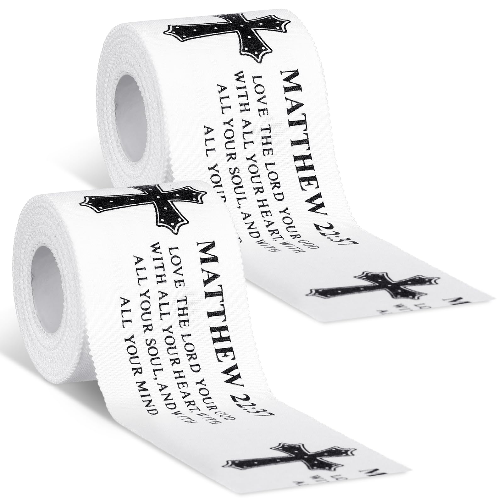 Amazon.com: MiniInflat 2 Pcs Christian Cross Athletic Tape 2IN X 23FT ...