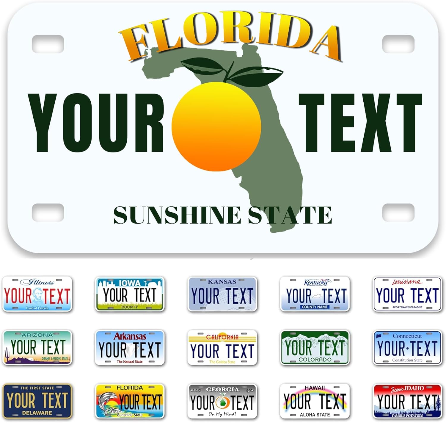 Amazon.com: Custom License Plate, 7x4 Inches,Thick Rust-Free ...