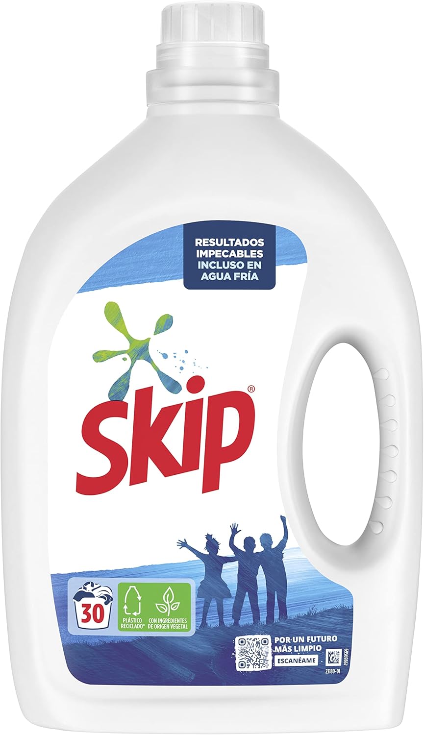 Skip Detergente Líquido 30 Lavados Active Clean para Lavadora con ...
