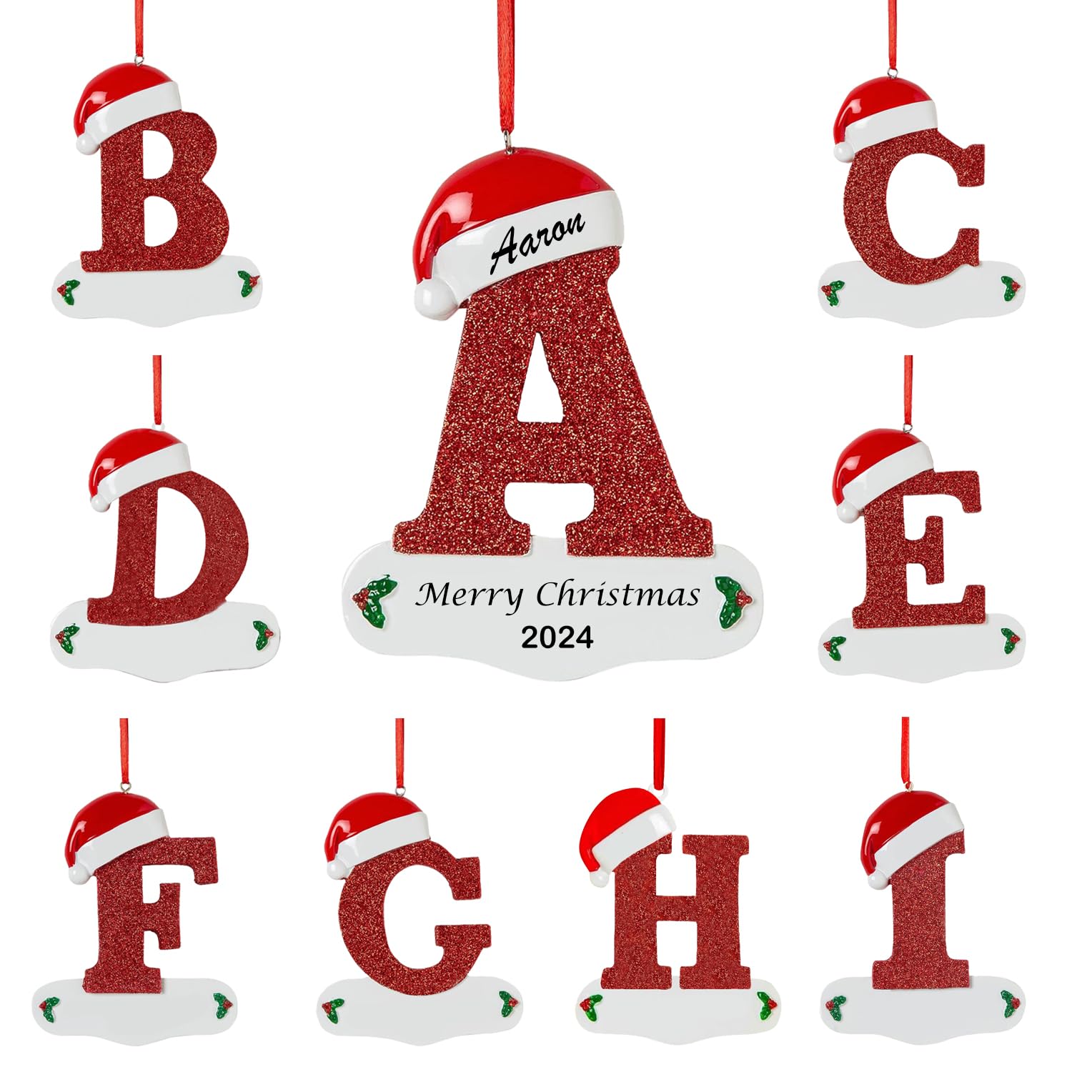 Personalised Christmas Tree Decorations Adding the Names of Multiple ...