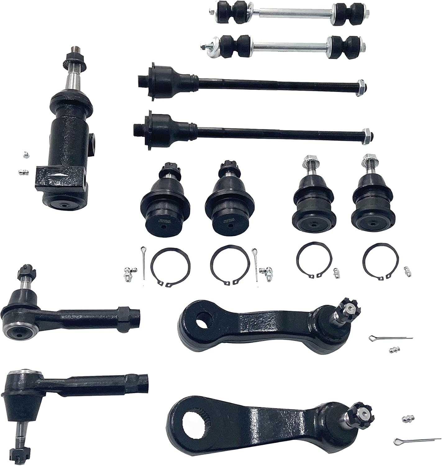 Amazon.com: TOTLLE Front Lower Upper suspension kit Ball Joint Tie Rod ...