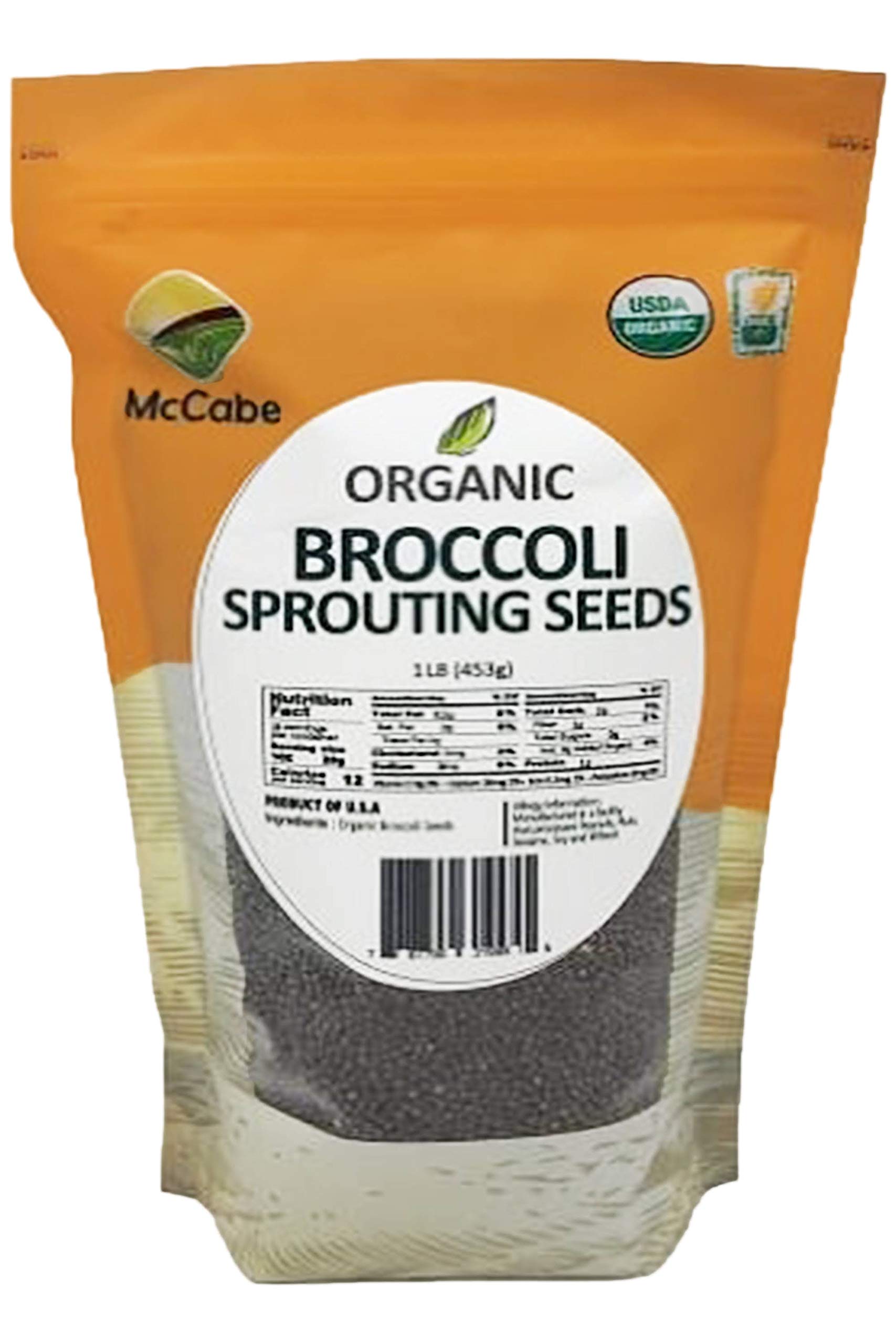 Amazon.com: McCabe Organic Broccoli Sprouting Seeds for Microgreens ...