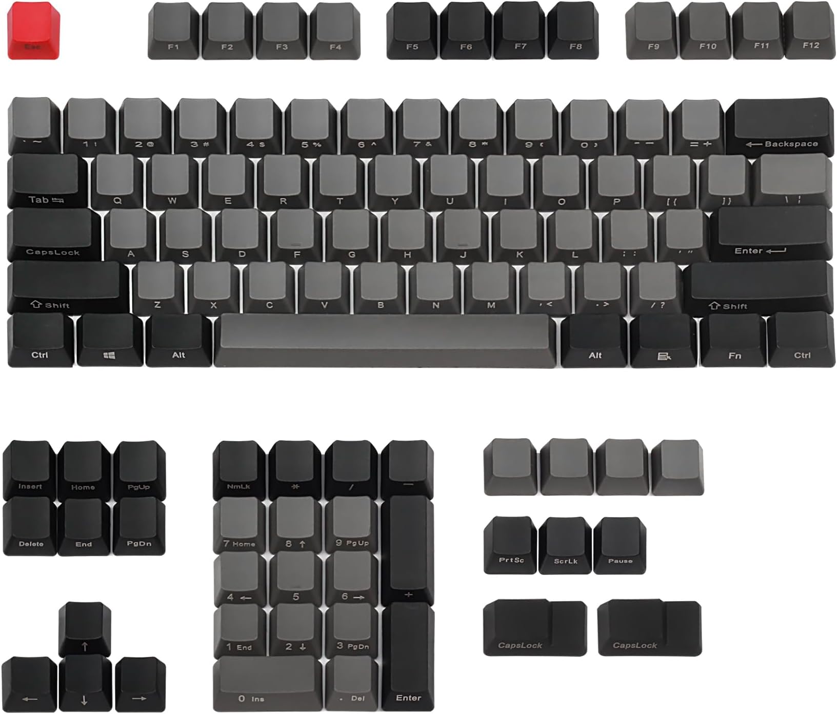 Amazon.com: XVX Shine Through Keycaps - PBT Keycaps Retro, Side Printed ...