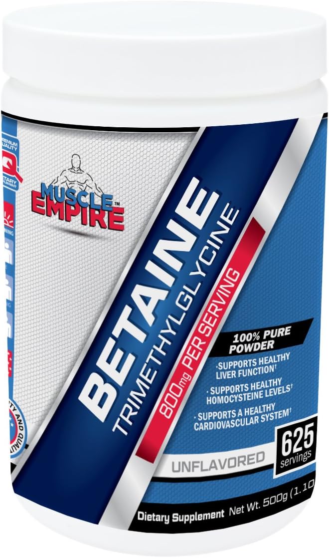 Amazon.com: Betaine Trimethylglycine TMG Powder (500 Grams) - Muscle ...