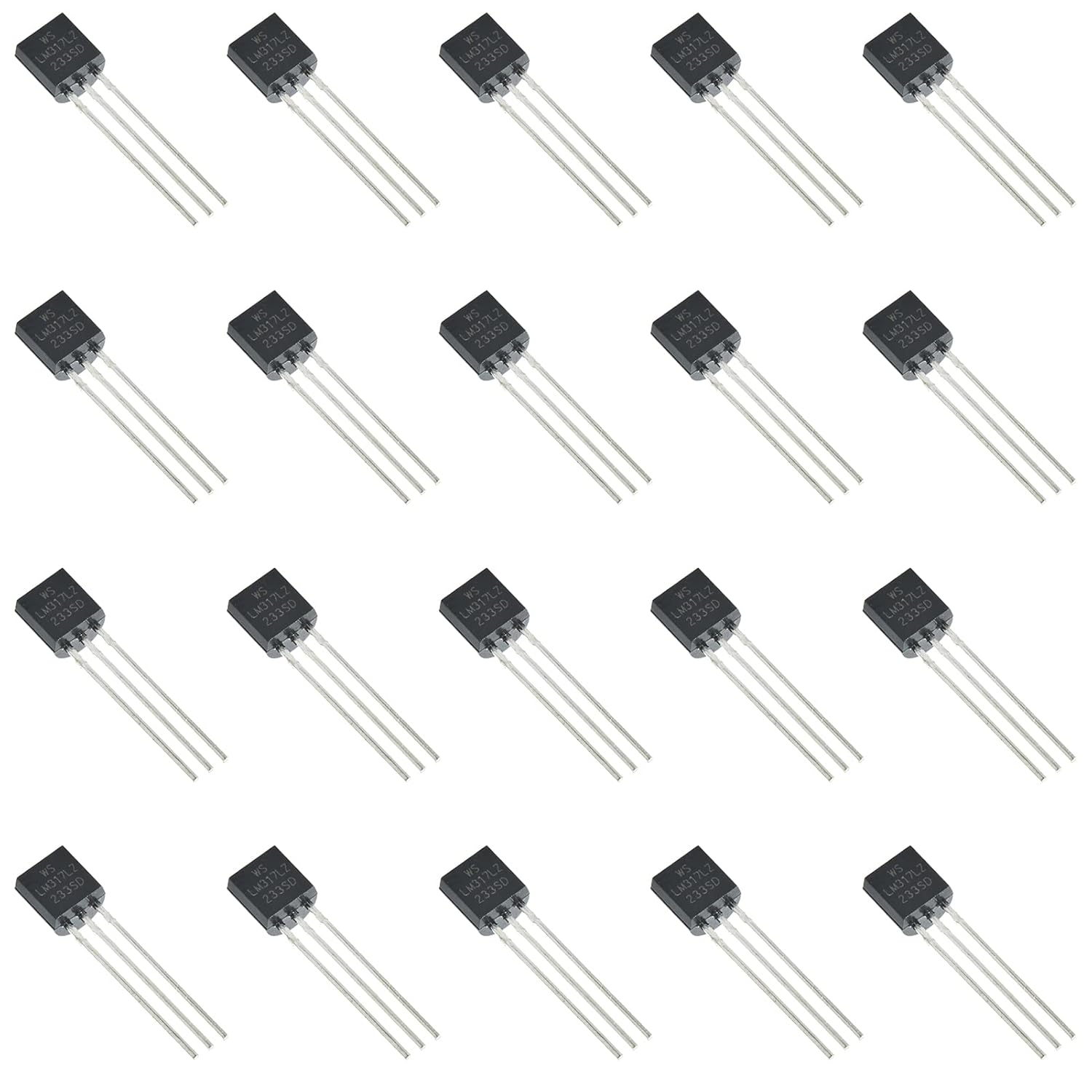 Bridgold 20pcs LM317LZ LM317L LM317 LM 3-Terminal Positive Adjustable ...