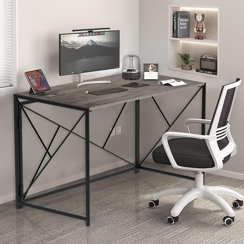 Escritorio Plegable 100cm, Escritorio para Computadora Portátil, Mesa ...