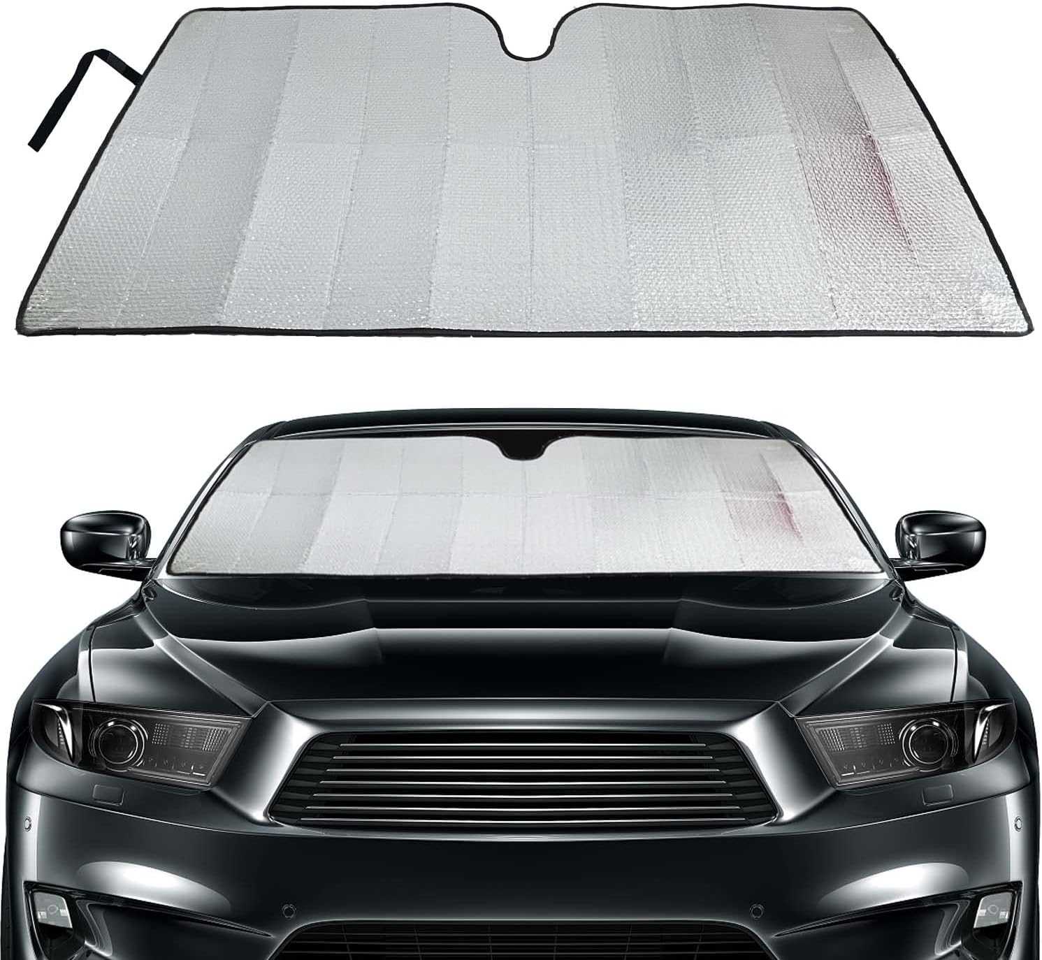 Parasole Auto, 150 * 80 CM Parabrezza Interno Protezione Contro i Raggi ...