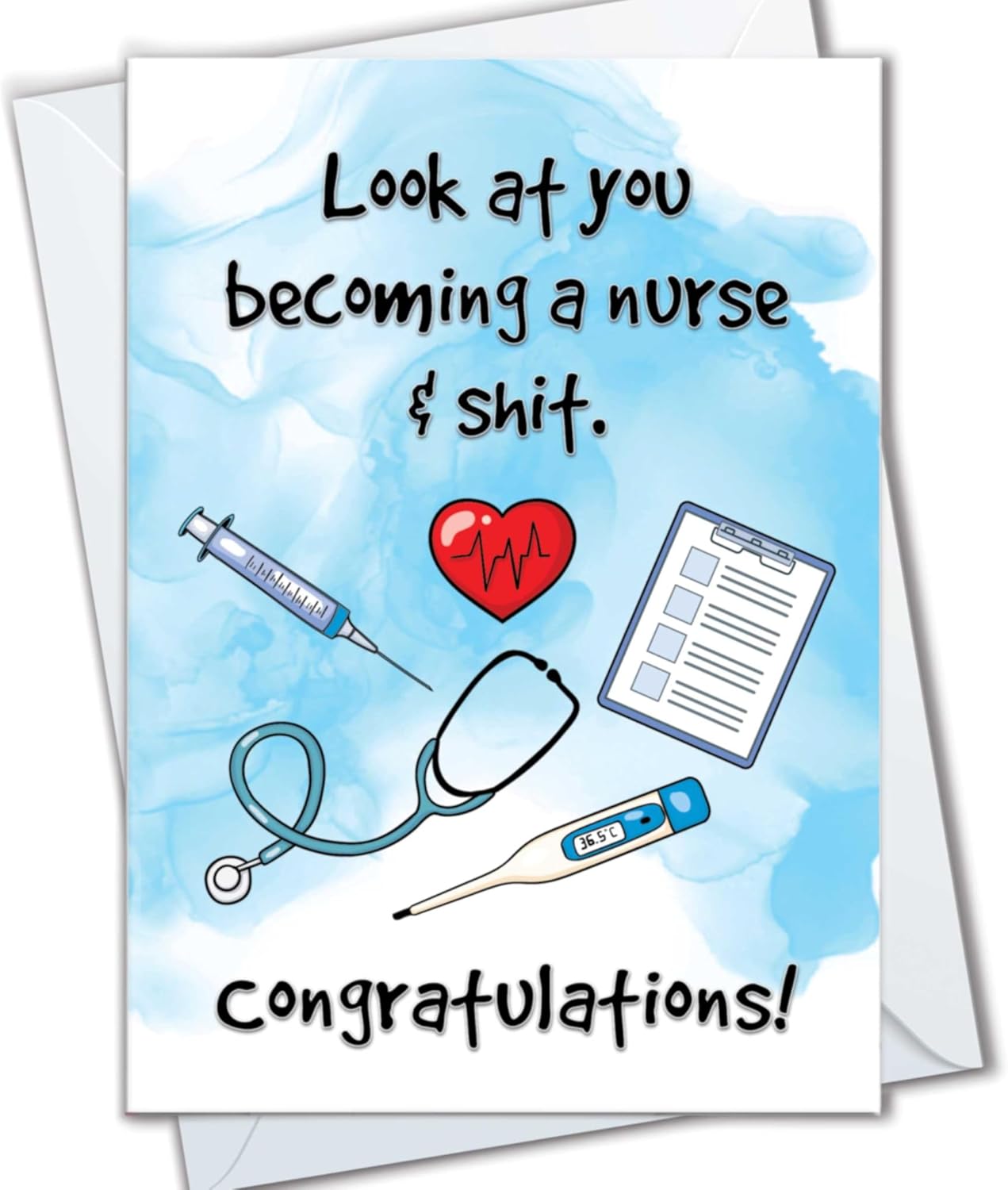 Amazon.com : Nurse Graduation Cards, Nursing School Graduate, Look At ...