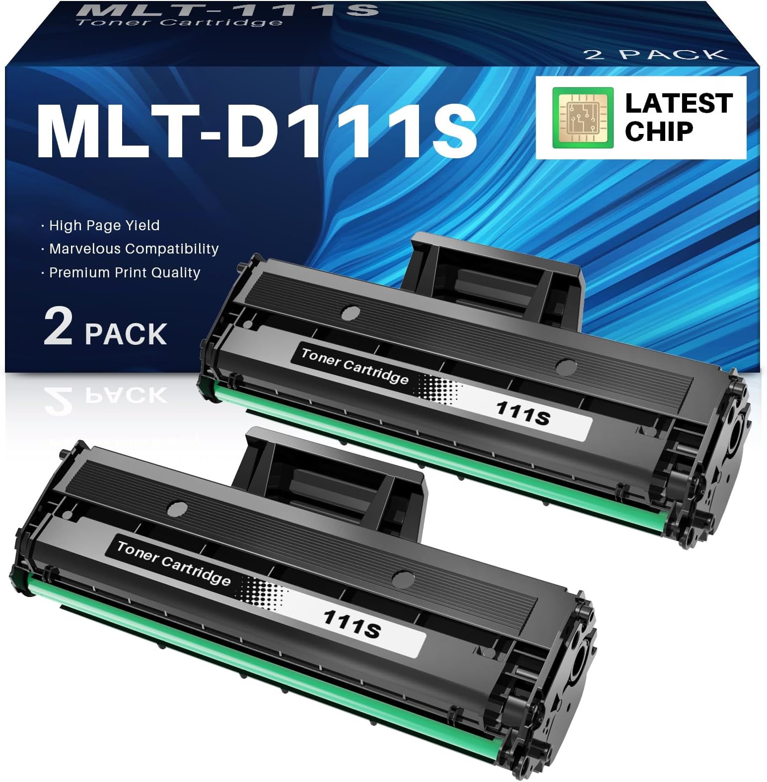 (with CHIP) MLT-D111S Toner Cartridges Compatible Replacement for ...