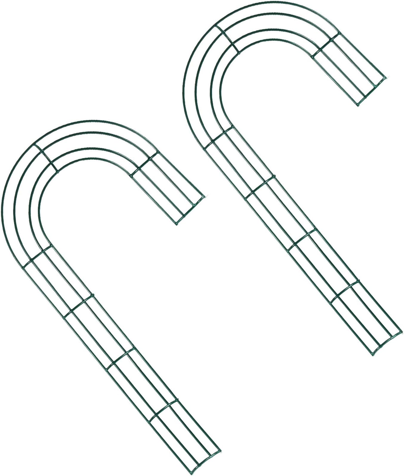 Amazon.com: Christmas Candy Cane Wire Wreath Frame - 2 Pack : Home ...