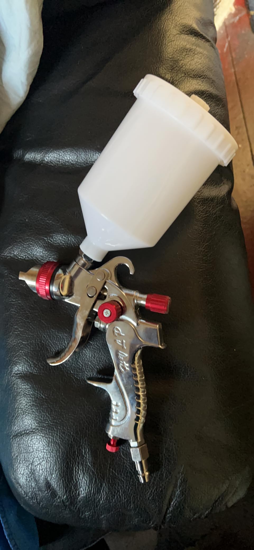 Rouwthio Paint Spray Gun HVLP Gravity Feed Spray Gun Car Furniture ...