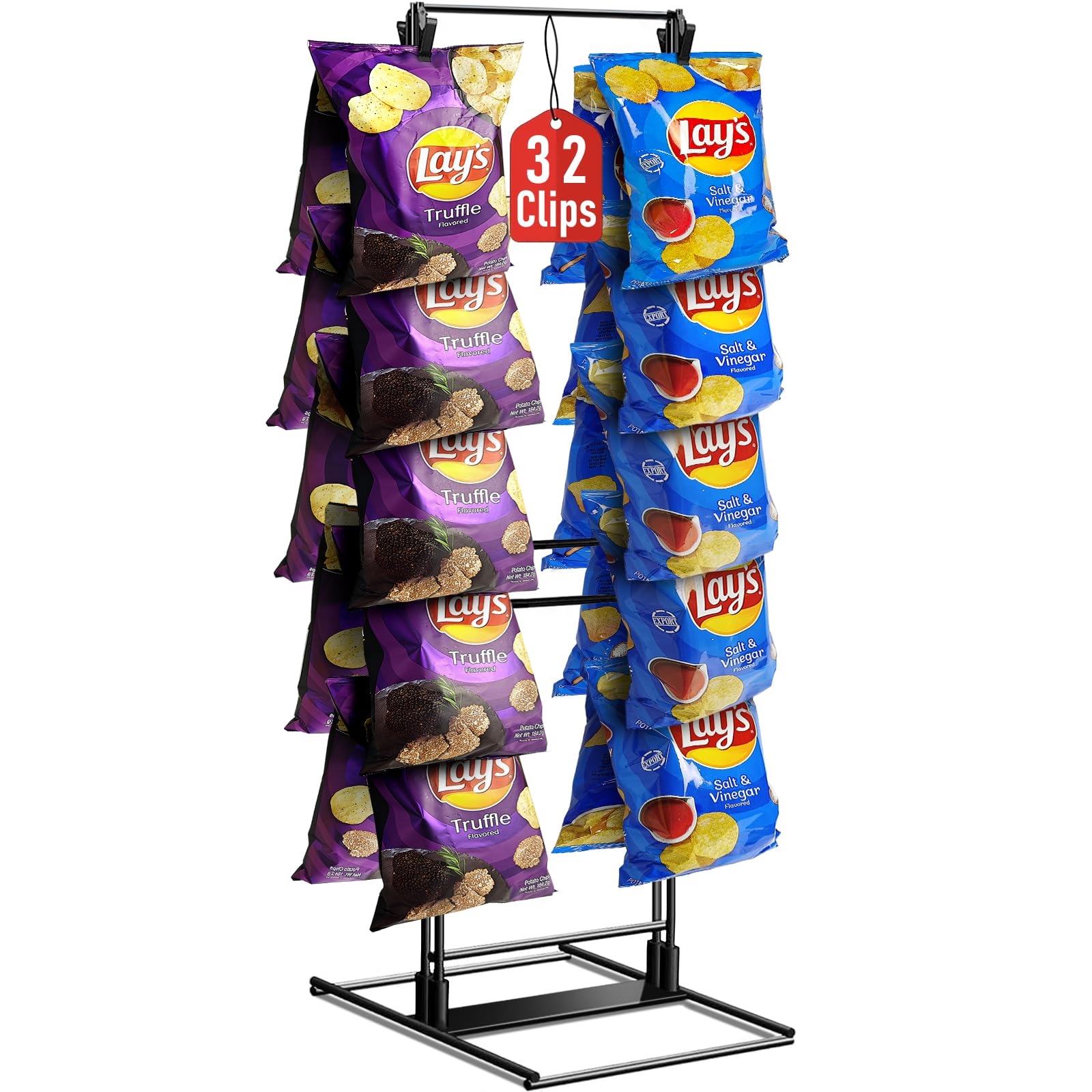 Amazon.com: Chip Rack Display Stand, Potato Chip Rack Bag Holder with ...
