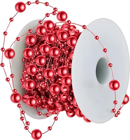 Amazon.com: Ecally 250 ft Beads Garland for Wedding Plastic Hanging ...