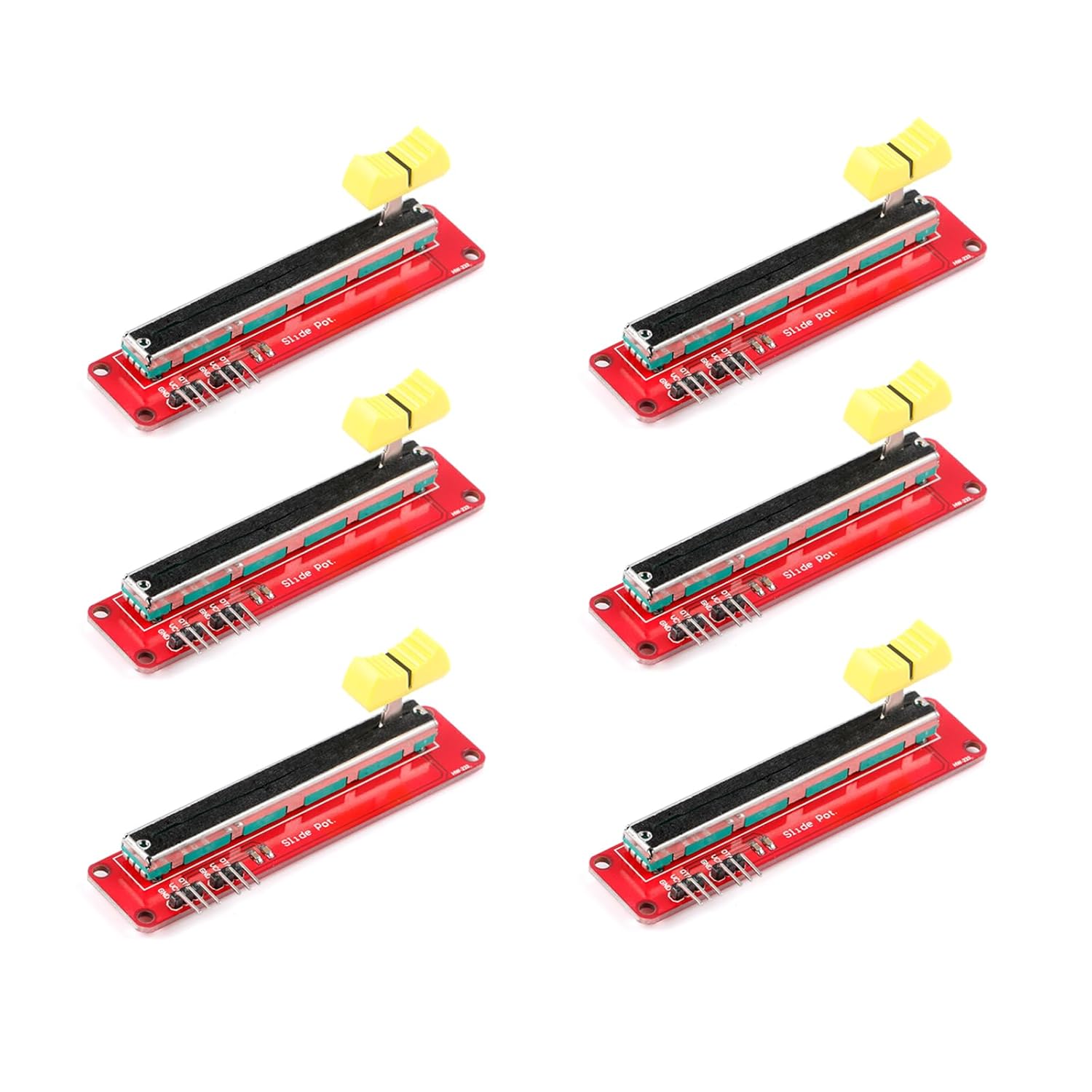 EC Buying 6Pcs Dual Channel 10K Slide Potentiometer Module Analog Slide ...