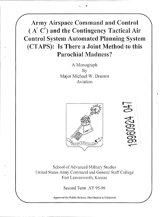 Amazon.com: Army Airspace Command and Control (A2 C2) and the ...