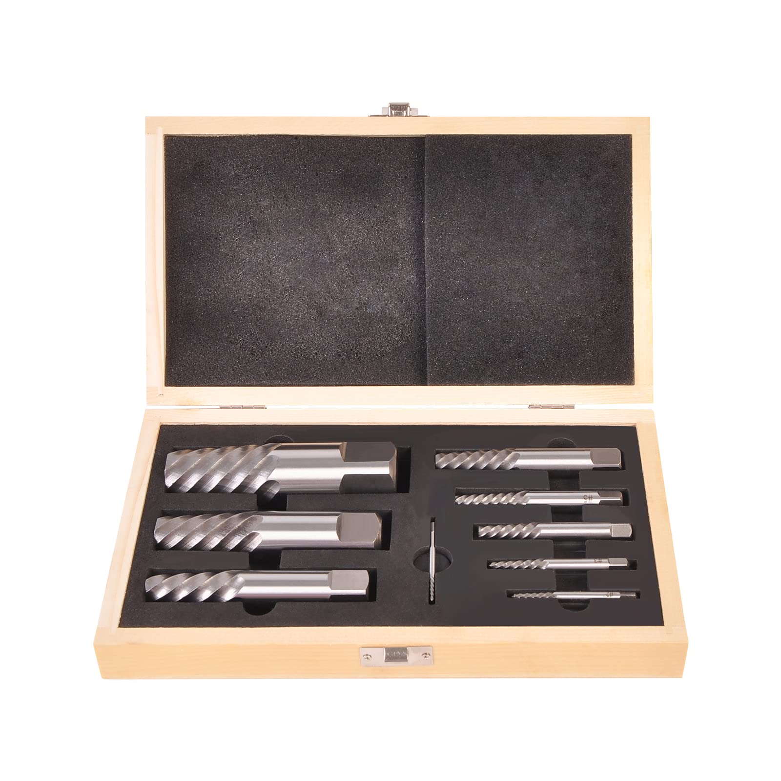 9PCS Jumbo Screw Extractor Set Bolt Stud Pipe Remover Easy Out 5/64-1 1 ...