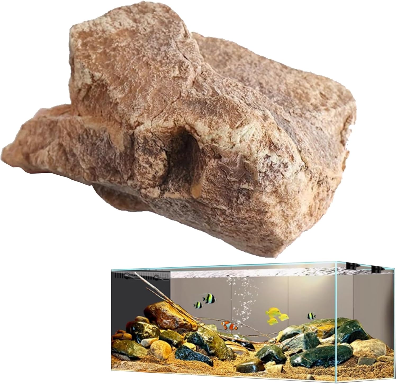 Amazon.com: Realistic Fake Rocks for Yard, Artificial Landscape Solid ...