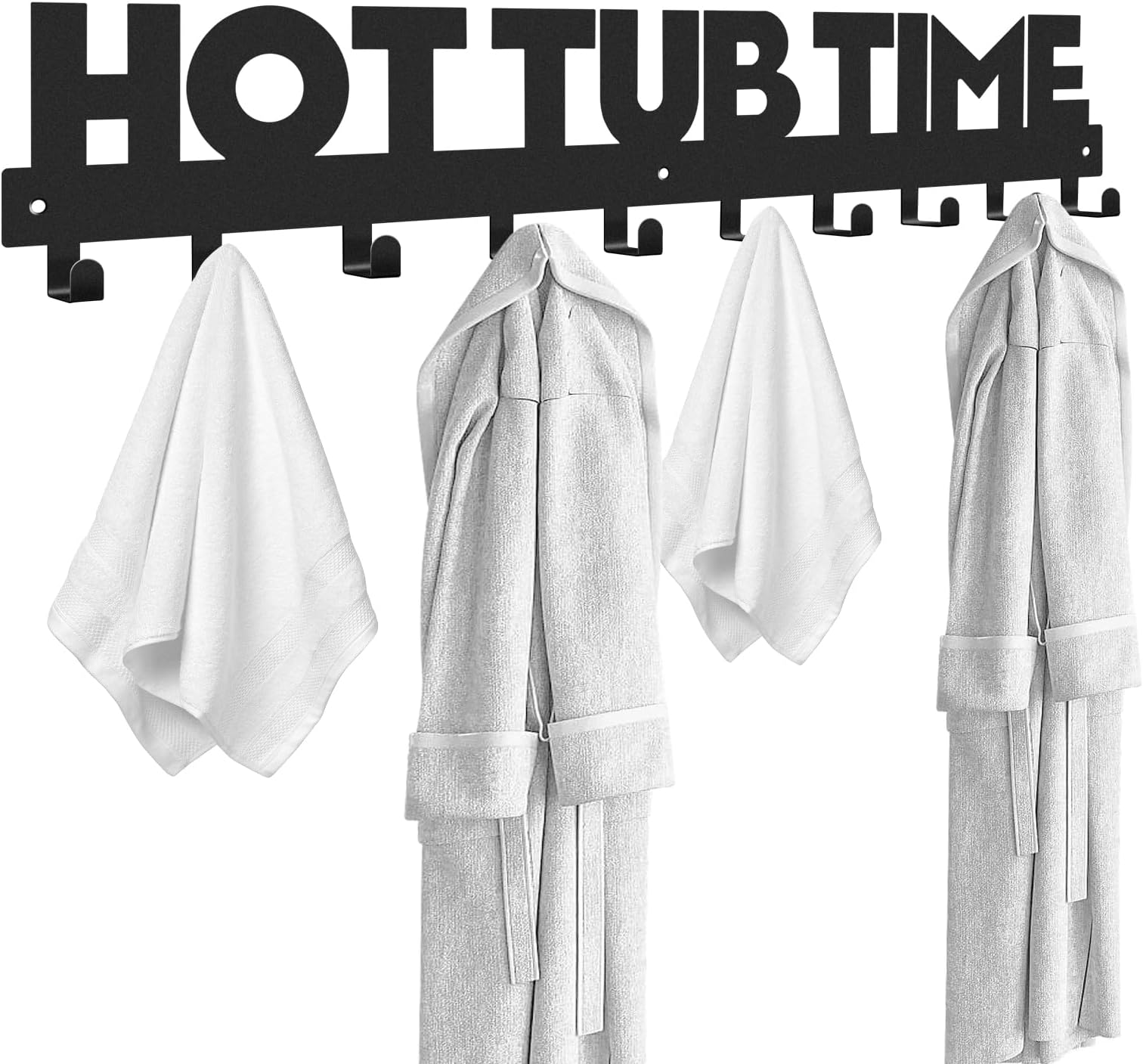 Amazon.com: Large Towel Racks Bathroom Decor Wall Mount Hooks Towel ...