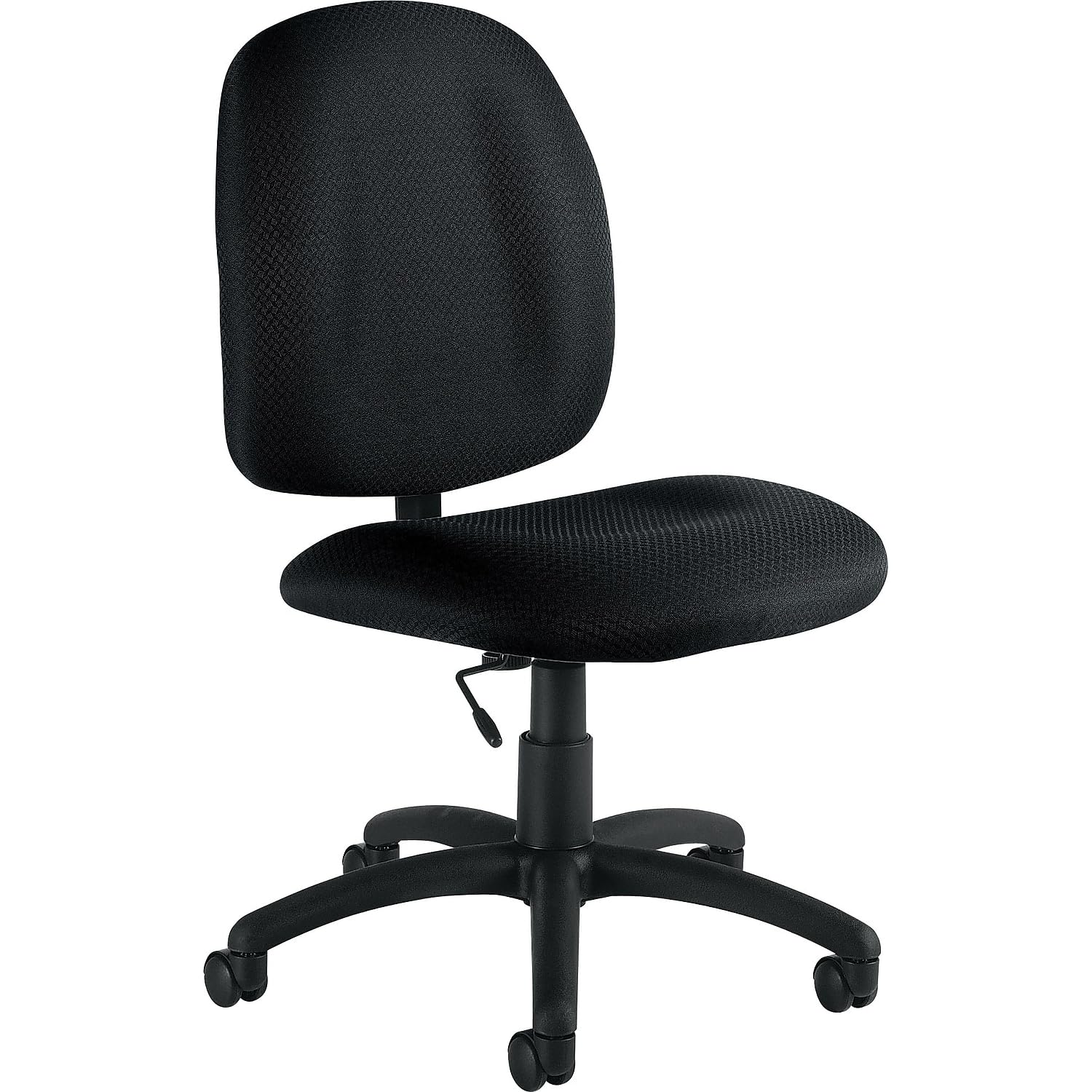 Amazon.com: Global Offices To Go Fabric Armless Task Chair, Black ...