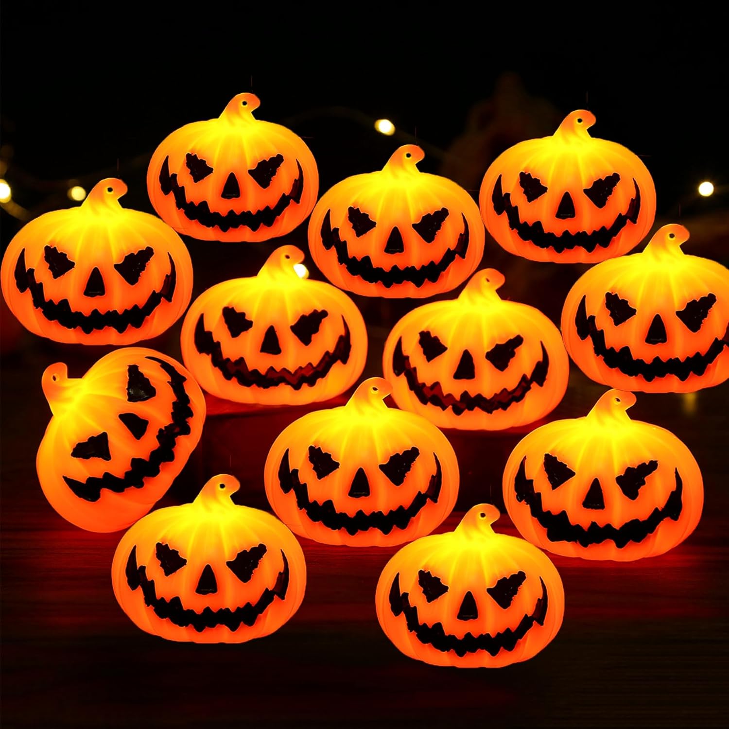 Halloween Pumpkin Lights Decorations Indoor, Halloween Pumpkin Lights ...