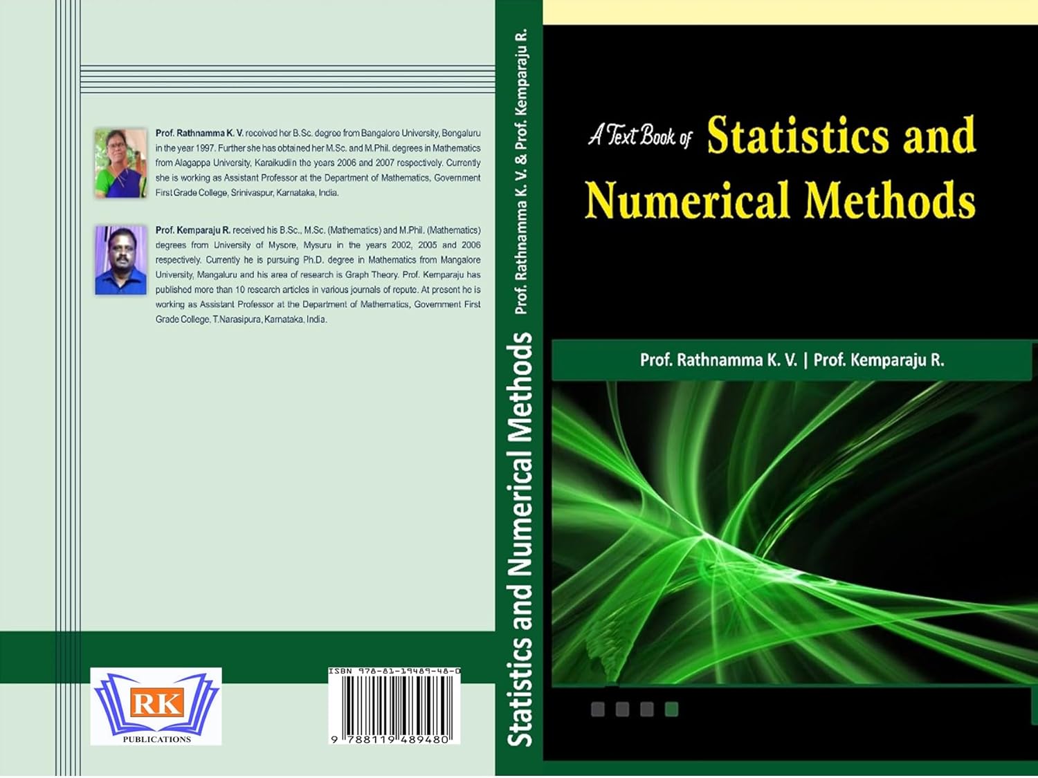 Statistics and Numerical Methods : Prof. Rathnamma K. V, Prof ...