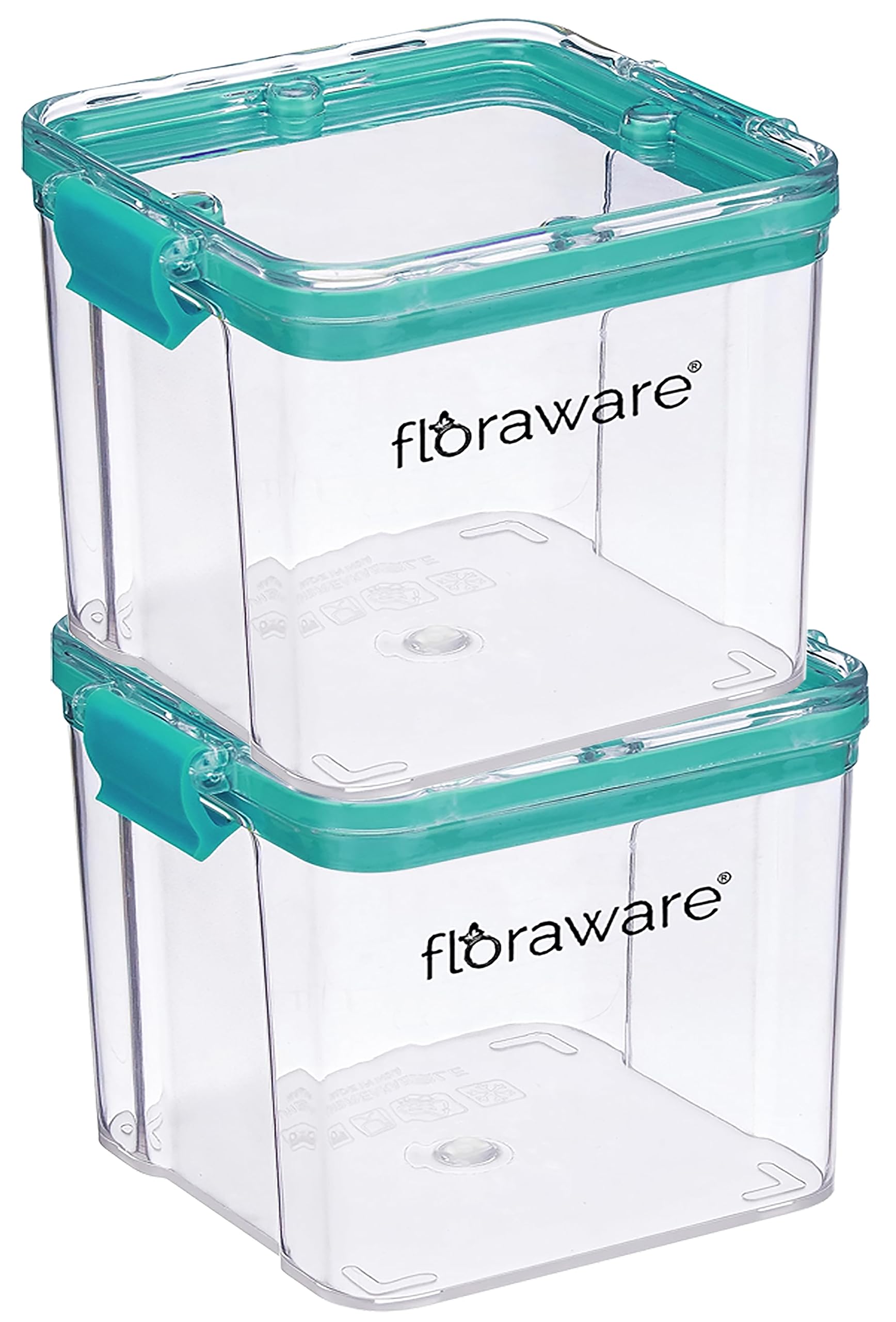 Buy Floraware Food Safe Modular Plastic Square Airtight Containers ...