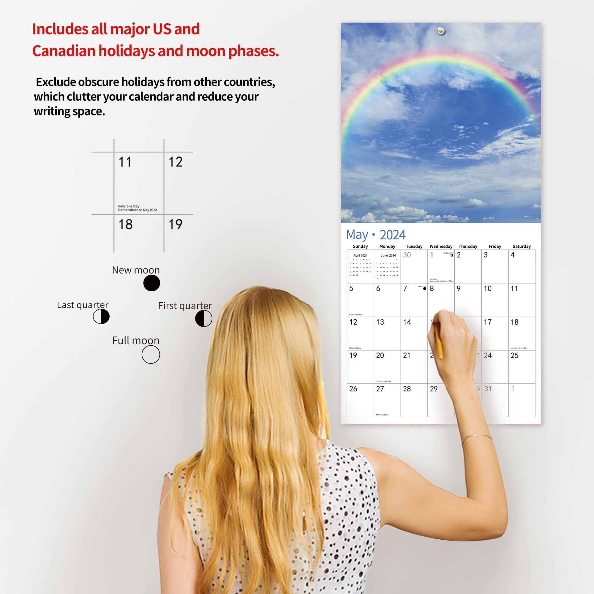 Snapklik.com : 2024 2025 Wall Calendar, 18 Month July 2024 - December ...