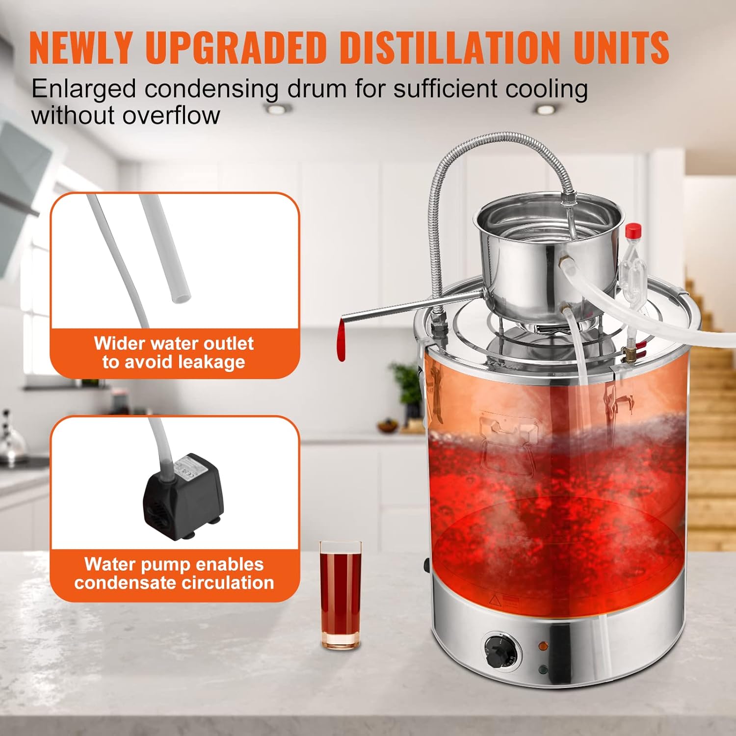VEVOR Electric Alcohol Distiller Kit, 9Gal/30L, with Australia | Ubuy