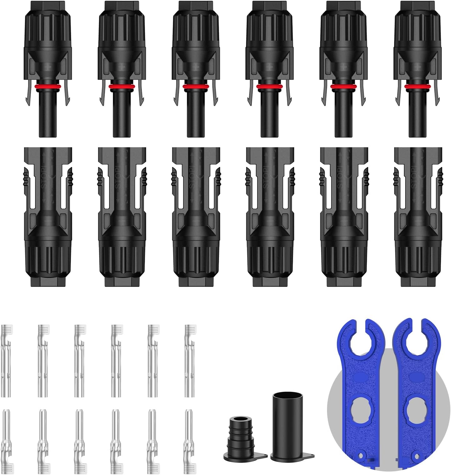 Amazon.com : LeTaoXing Solar Panel Connectors 2 to 1 Y Branch PV ...