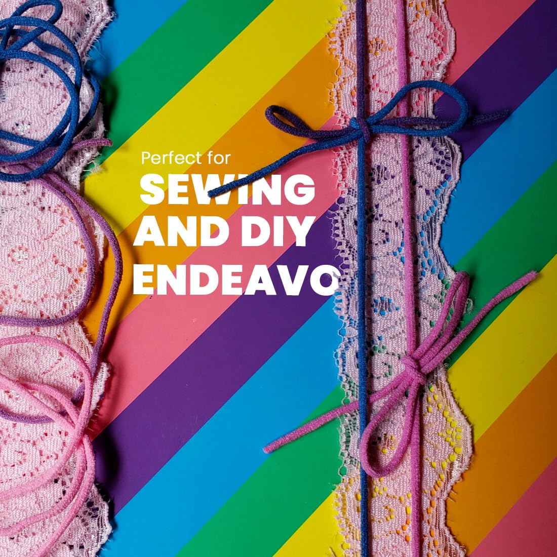 Snapklik.com : Trims By The Yard 1/8" Soft Knit Elastic Band, Premium ...