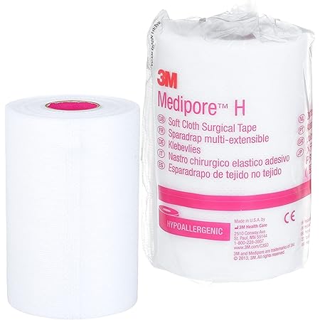 Amazon.com: 3M Medipore H Soft Cloth Surgical Tape - 4" wide by 10 ...